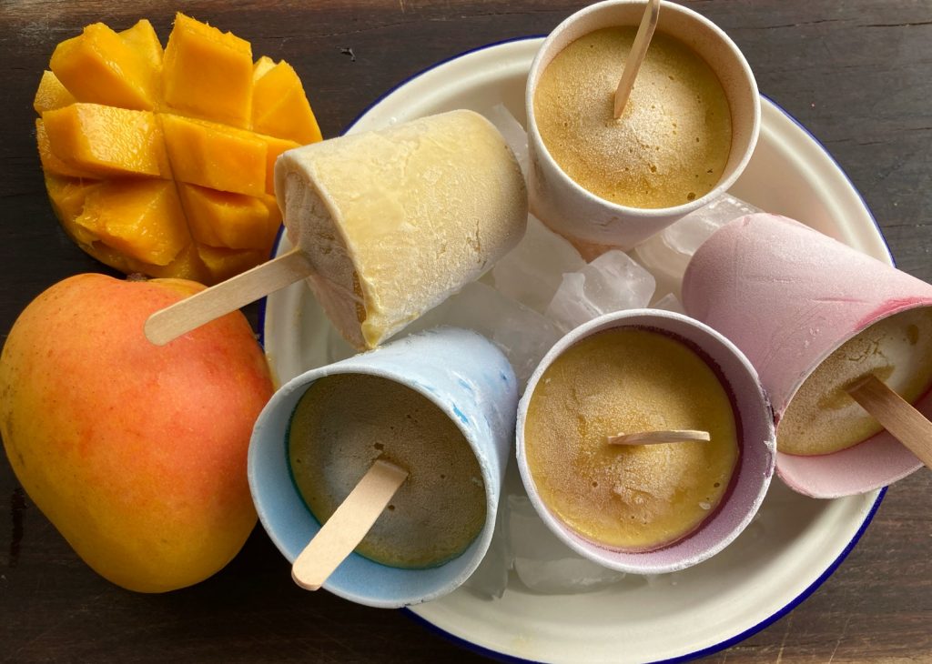 Salted mango and coconut icy poles - CERES Fair Food