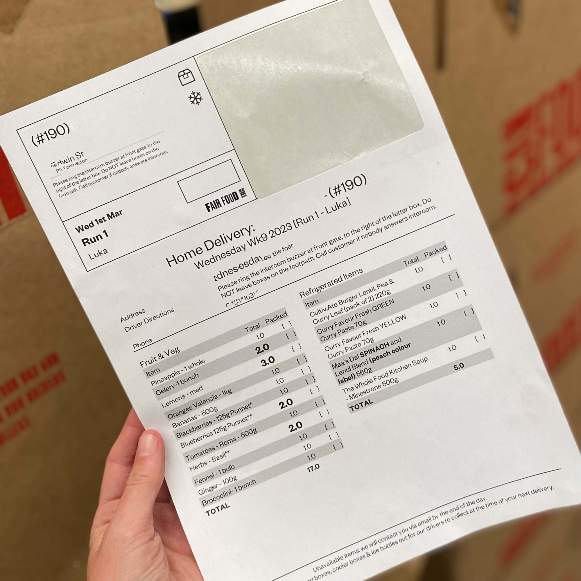 Returnable Packaging - We collect all our packaging for reuse!